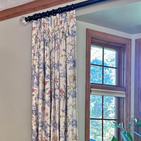Accents | Single Custom 4w X 108l Pinched Pleat Heavy Weight Drapes ...